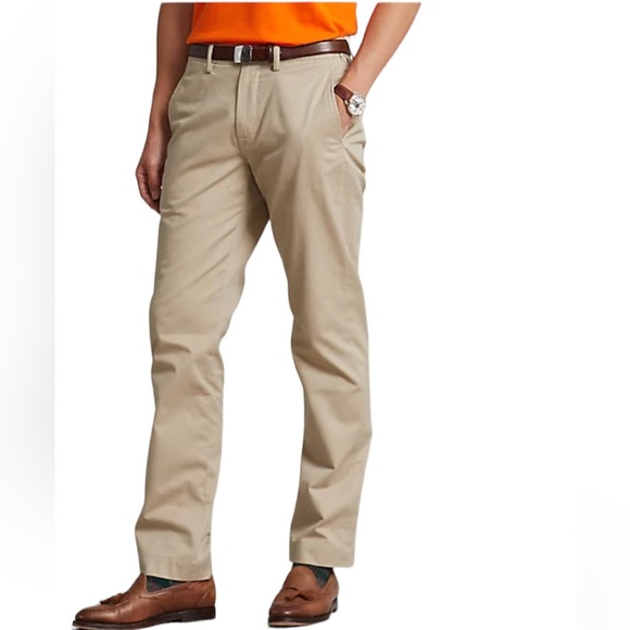 Polo Ralph Lauren | Pants | Polo Ralph Lauren Washed Stretch Chino Pants Classic Fit Valley Tan ...